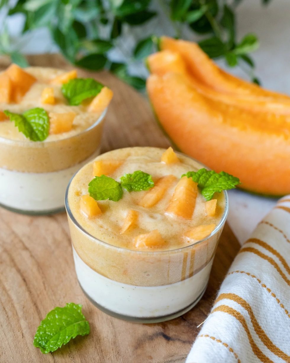 Panna cotta au melon - Le melon de nos régions